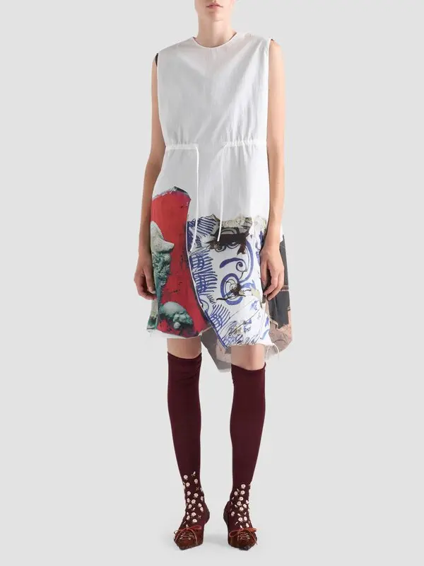 Prada Printed Compact Fabric Dress