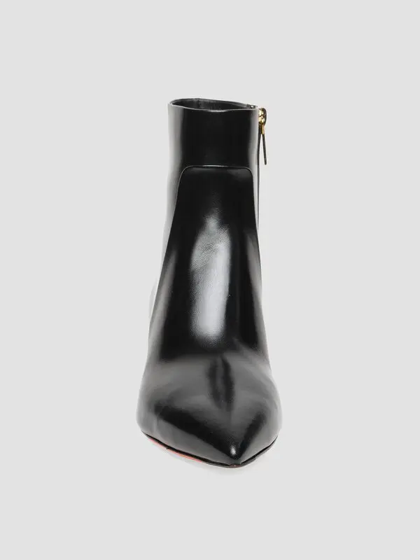 Santoni 45mm Leather Kitten-heel Ankle Boots