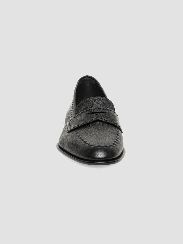 Santoni Marlene Leather Penny Loafers