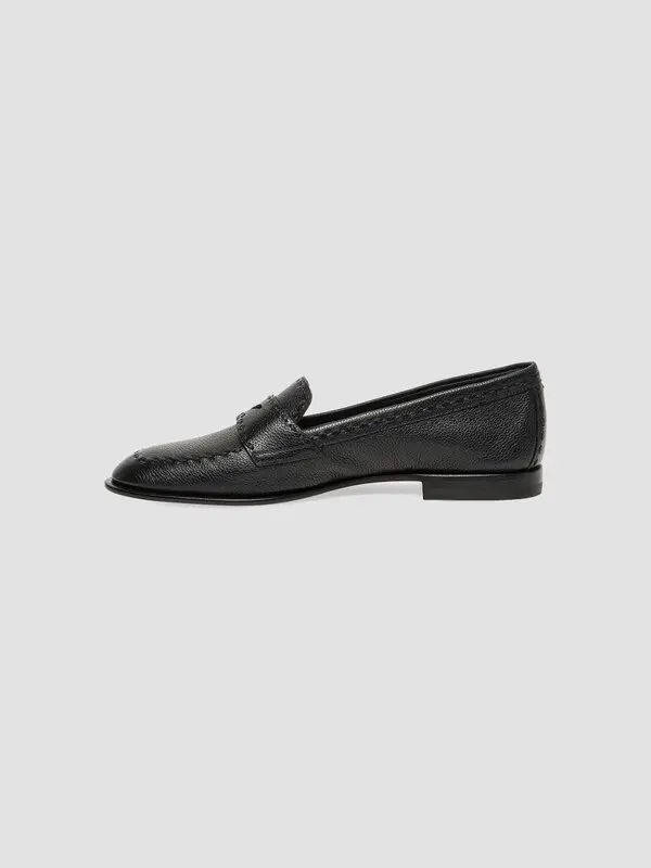 Santoni Marlene Leather Penny Loafers