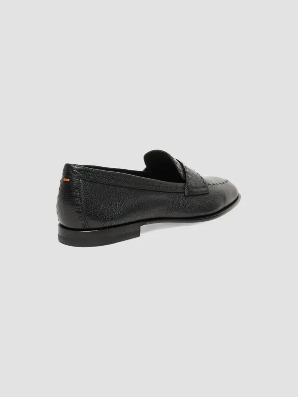 Santoni Marlene Leather Penny Loafers