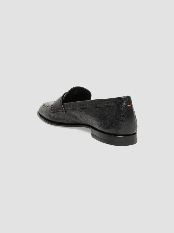 Santoni Marlene Leather Penny Loafers