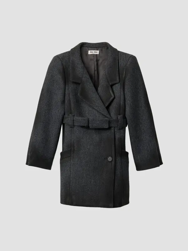 Miu Miu Double-breasted Double Wool Jacket