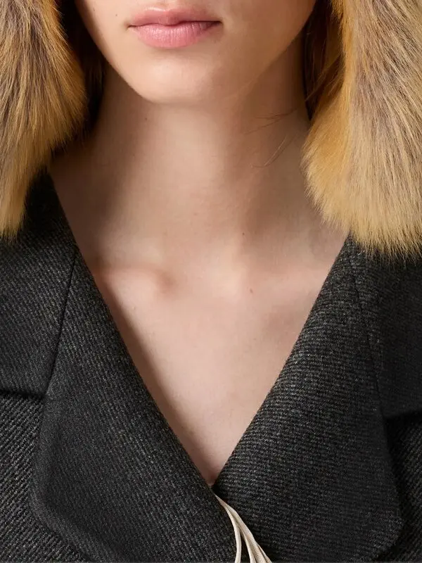Miu Miu Double-breasted Double Wool Jacket