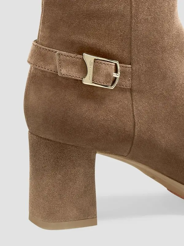 Santoni Elly 65mm Suede Ankle Boots