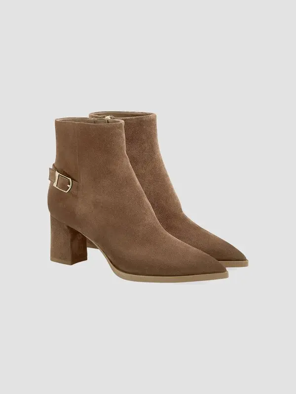 Santoni Elly 65mm Suede Ankle Boots
