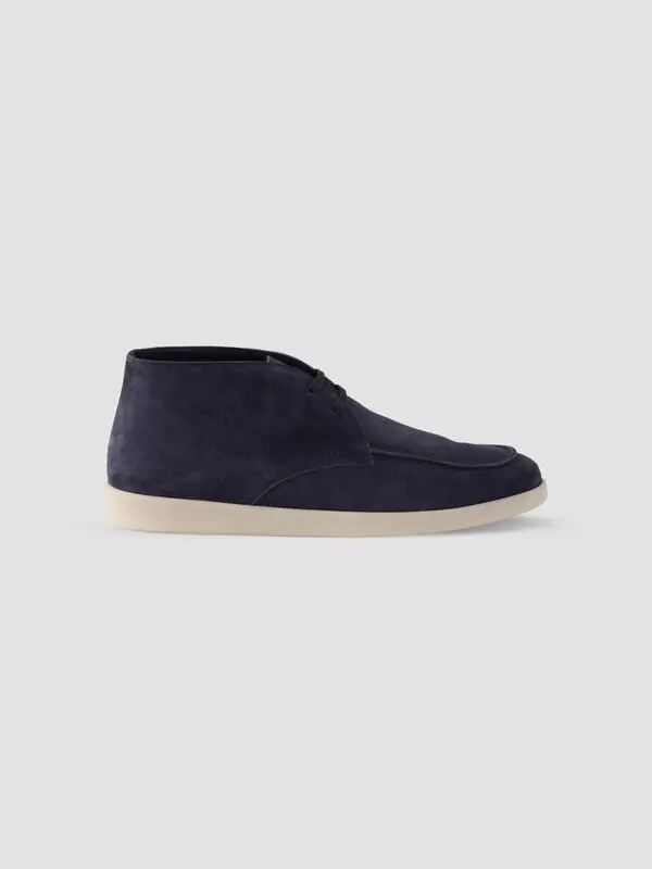 Prada Suede Chukka Boots - Blue