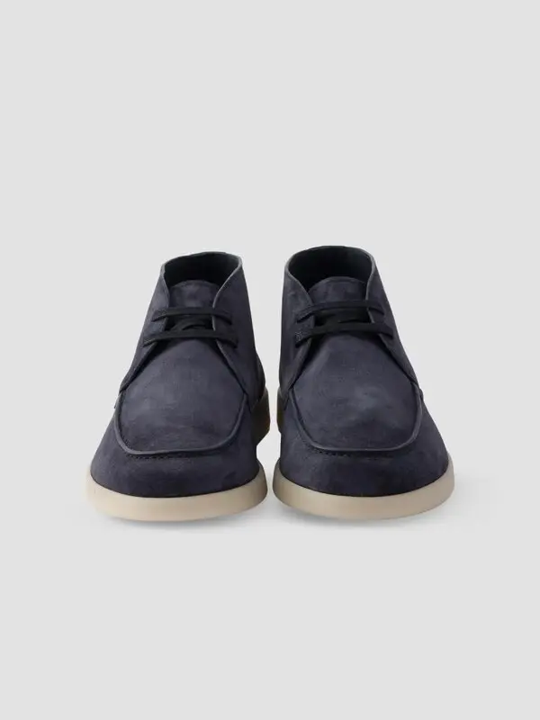 Prada Suede Chukka Boots - Blue