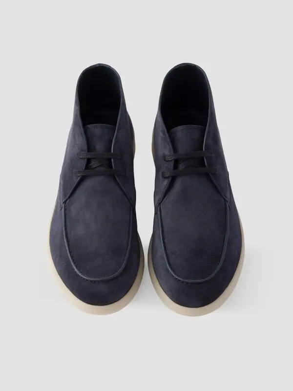 Prada Suede Chukka Boots - Blue