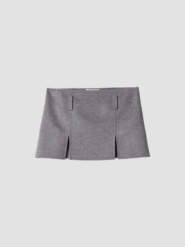 Miu Miu Double Cashmere And Wool Mini Skirt