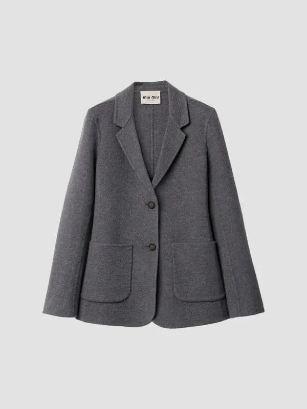 Miu Miu Single-breasted Double Wool Jacket