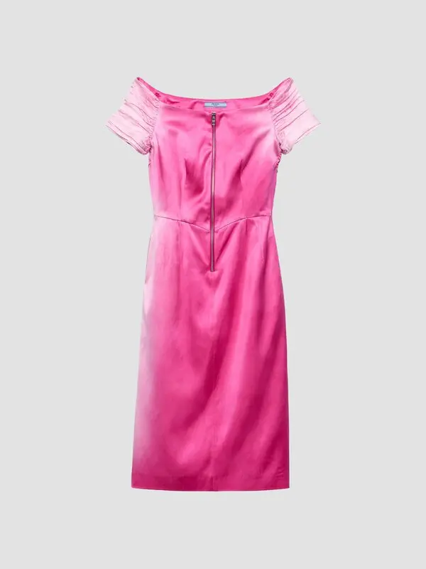 Prada Washed Duchesse Dress