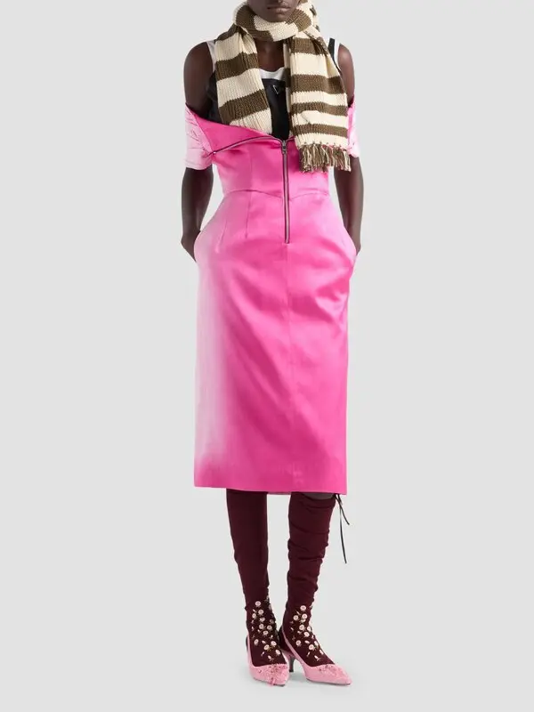 Prada Washed Duchesse Dress