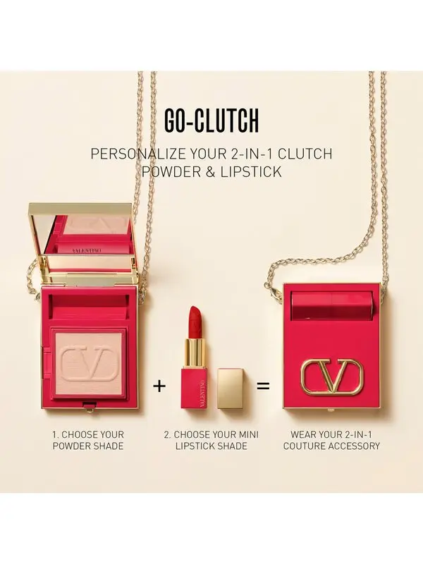 Valentino Garavani Go-clutch Refillable Compact Powder - 04 Medium Deep