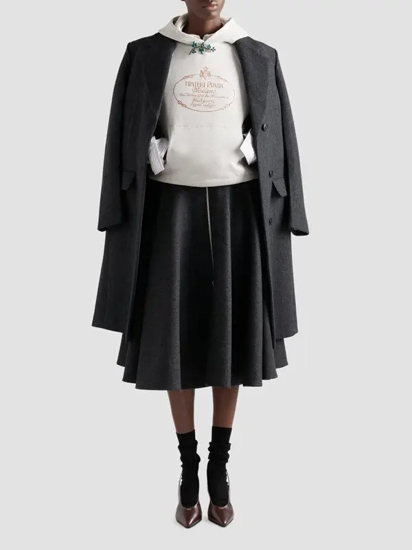 Prada Cotton Fleece Hoodie