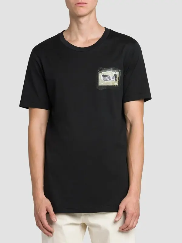 Marni Collage Logo Cotton Crewneck T-shirt