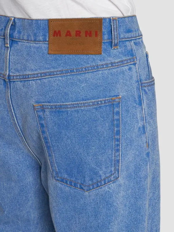 Marni Denim Wide-leg Trousers