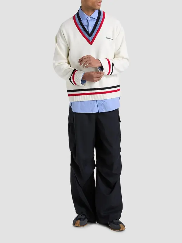 Marni Tropical Wool Cargo Pants