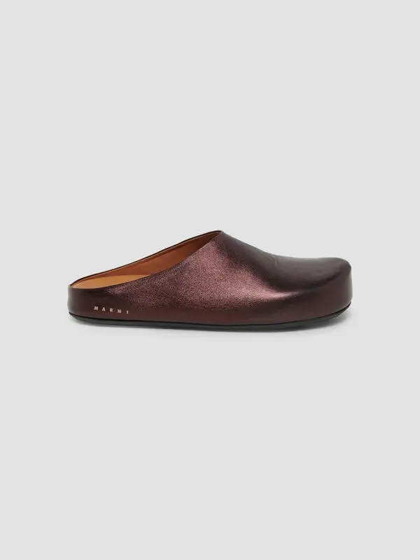 Marni Fussbett Sabot Clogs - Maroon