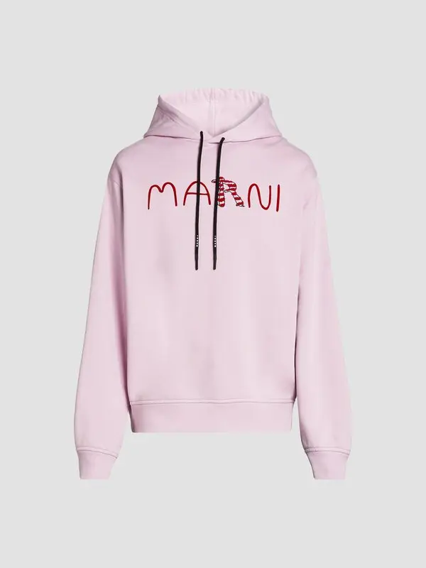 Marni Logo Cotton Hoodie