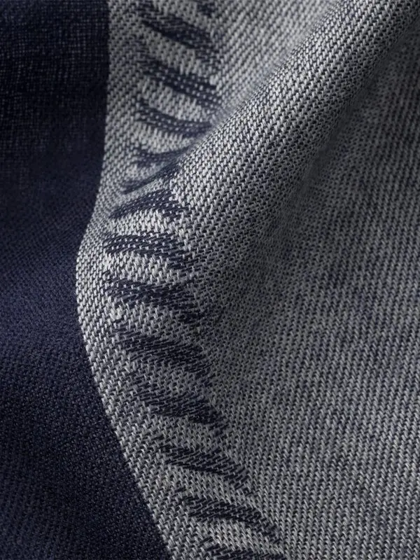 Prada Wool And Silk Stole - Blue