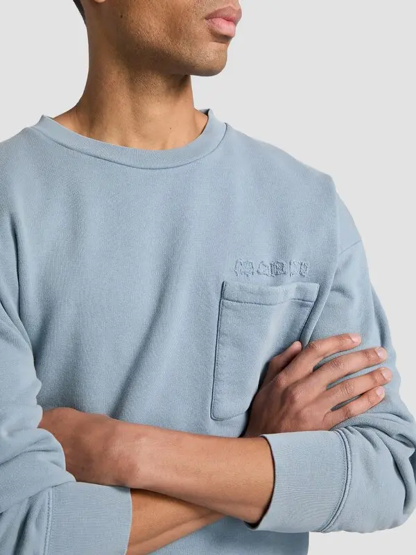 Marni Gart-dyed Cotton Crewneck Sweatshirt