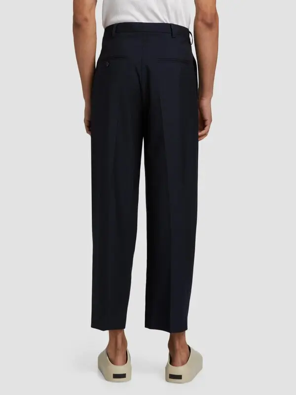 Marni Pleated Tropical Wool Pants