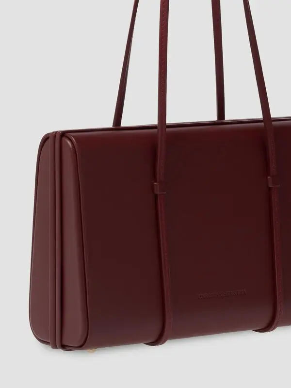 Carolina Herrera Luci Leather Shoulder Bag - Rioja
