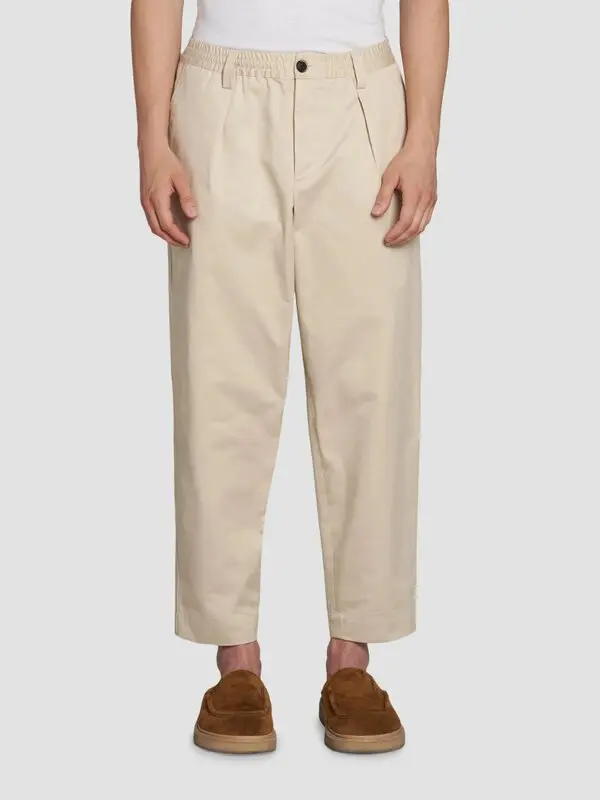 Marni Cotton Gabardine Crop Trousers