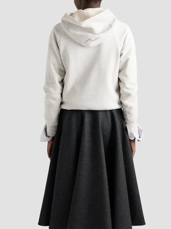 Prada Single Breasted Double Wool Coat