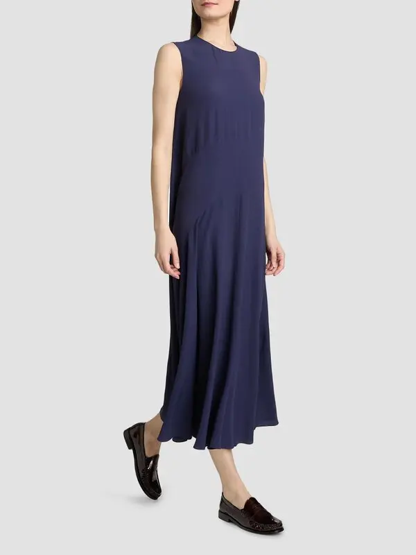 Marni Sleeveless Silk-blend Midi-dress