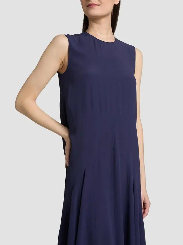 Marni Sleeveless Silk-blend Midi-dress