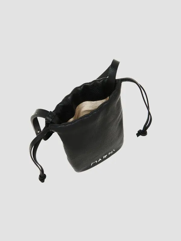 Marni Leather Crossbody Phone Holder Pouch