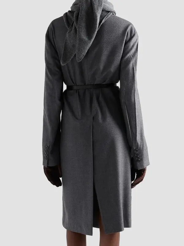 Prada Single-breasted Cashmere And Wool Coat