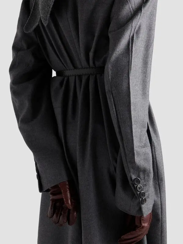 Prada Single-breasted Cashmere And Wool Coat