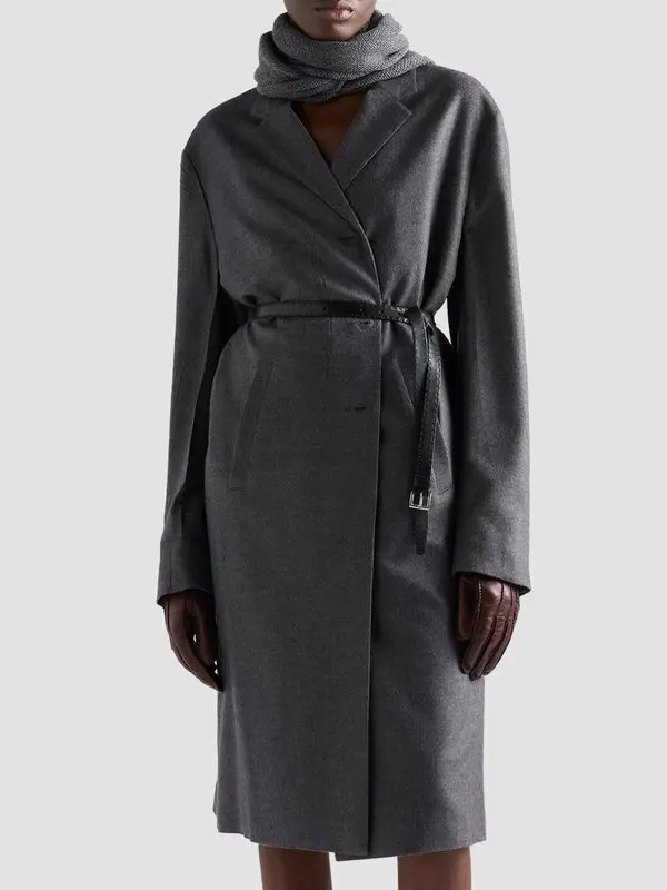 Prada Single-breasted Cashmere And Wool Coat
