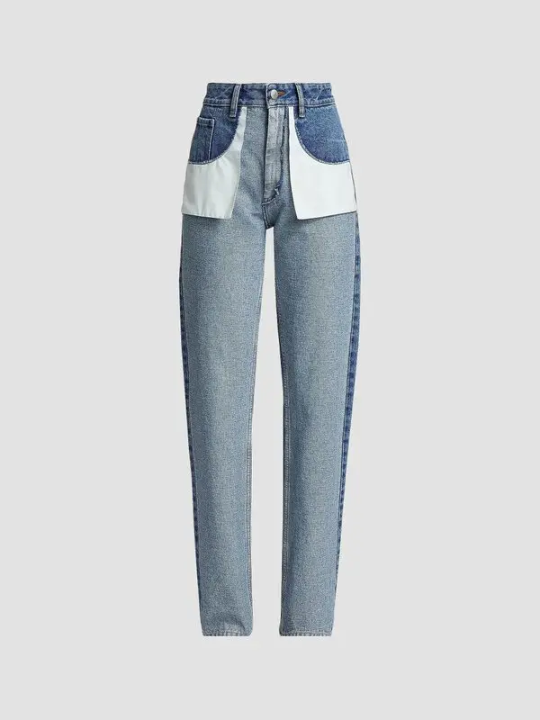 MAISON MARGIELA Reversed Five-pocket Straight-leg Jeans - Medium Blue
