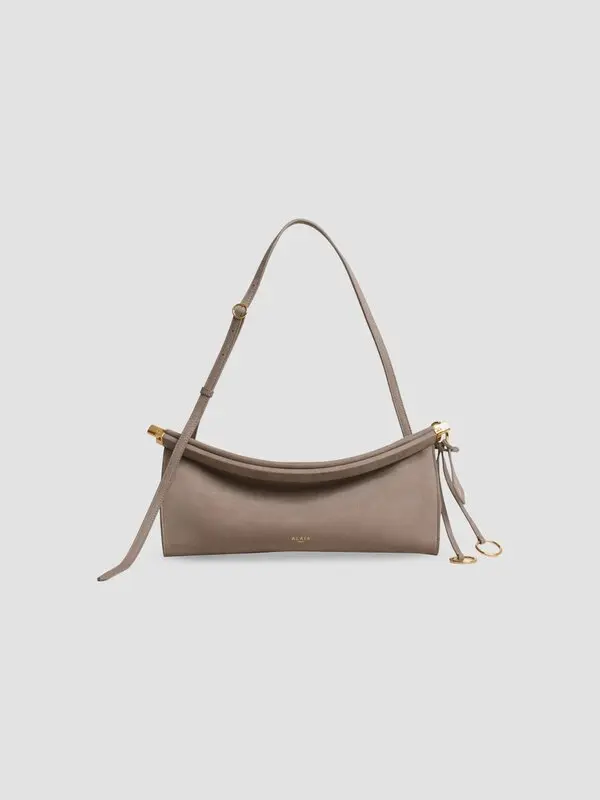 Alaïa Le Click Leather Shoulder Bag - Brume