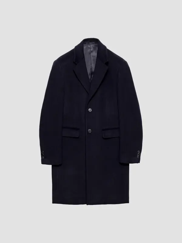 Prada Single-breasted Wool And Cashmere Coat - Blue