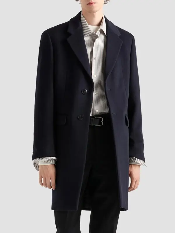 Prada Single-breasted Wool And Cashmere Coat