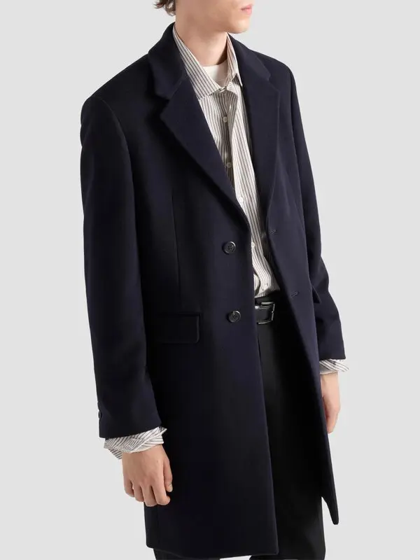 Prada Single-breasted Wool And Cashmere Coat