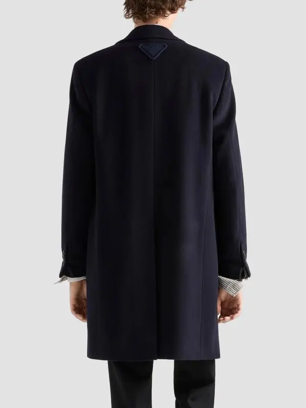 Prada Single-breasted Wool And Cashmere Coat