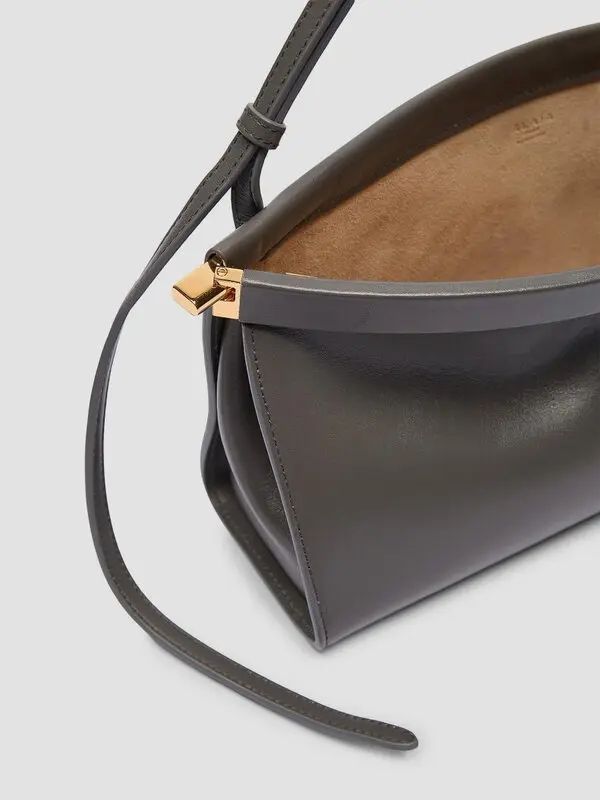 Alaïa Le Click East West Leather Shoulder Bag - Acier