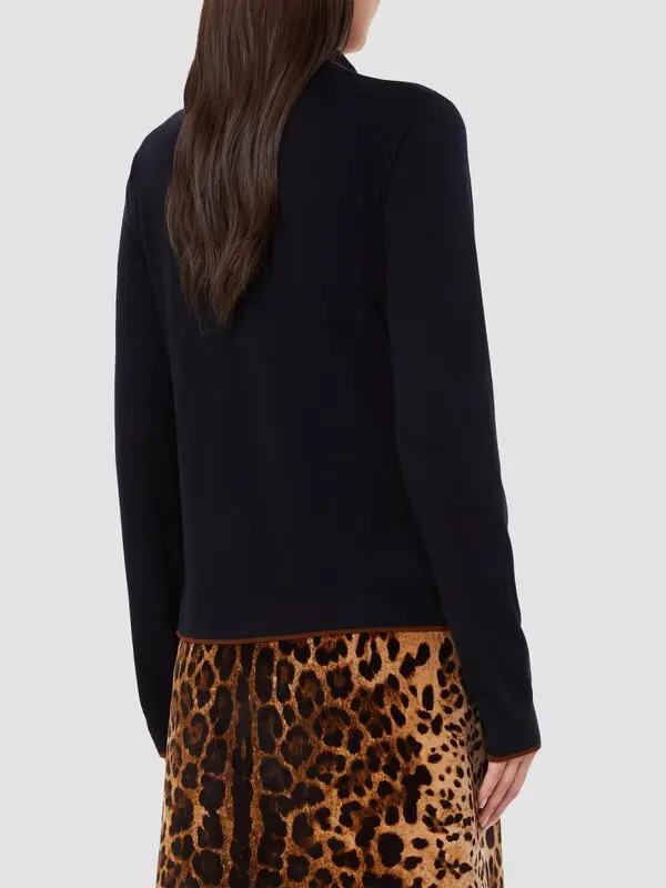 Max Mara Wool And Silk Yarn Cardigan