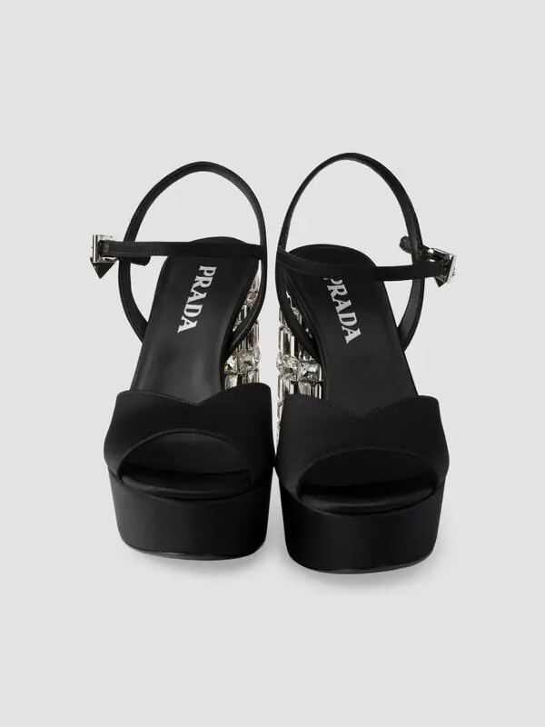 Prada Satin Platform Sandals