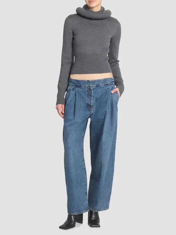 Alaïa Hooded Wool Sweater