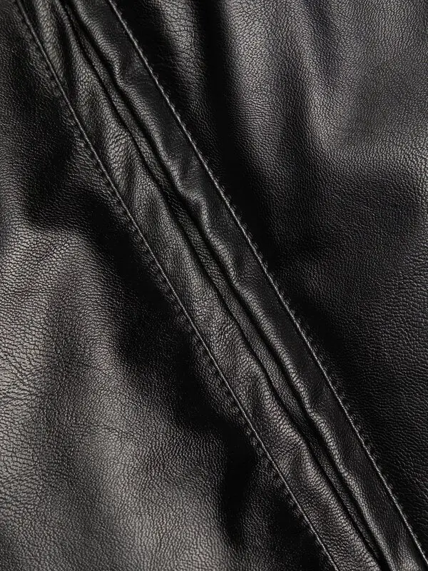 MAISON MARGIELA Faux Leather Down Jacket
