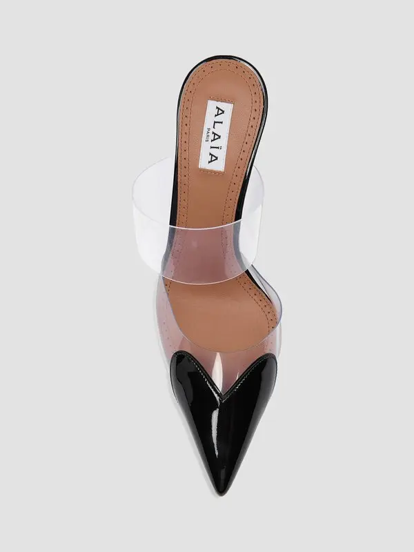 Alaïa 90mm Heart-toe Wedge Mules