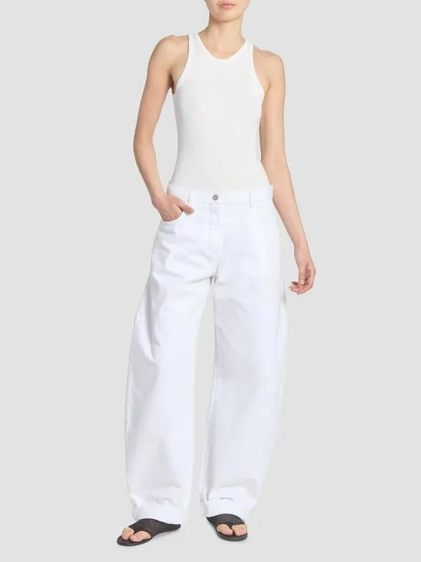 Alaïa Barrel Mid-rise Jeans