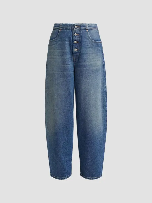 MAISON MARGIELA High-rise Straight-leg Jeans - Medium Blue